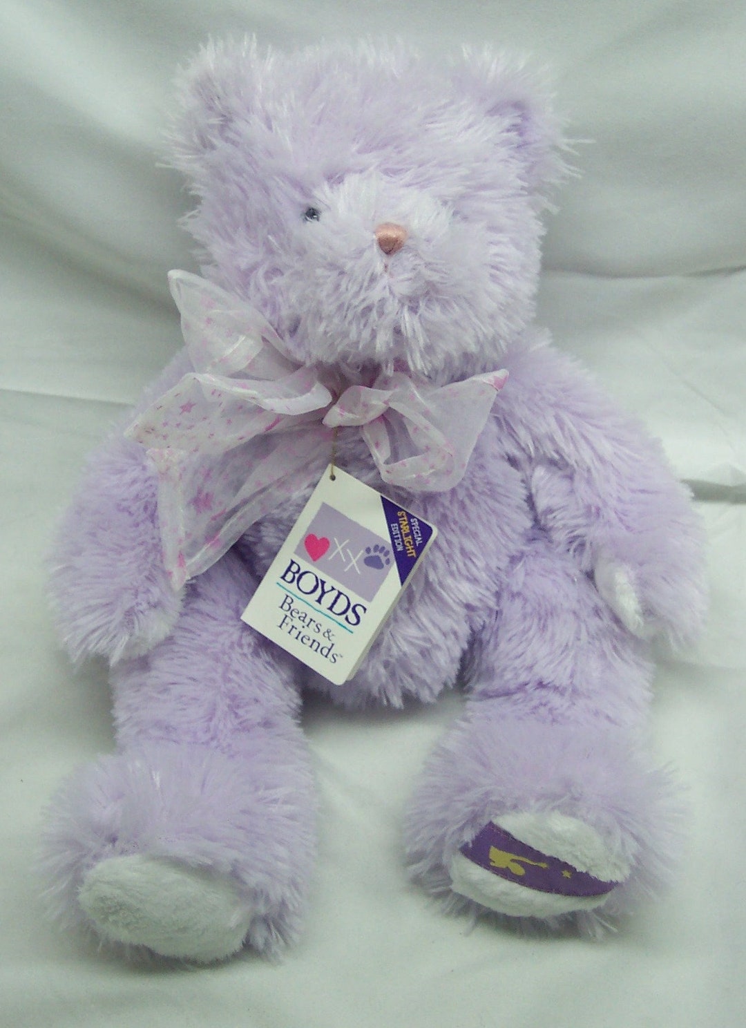 Vintage Boyds Starlight Edition PURPLE ASHLEE R. ANGEL Teddy - Etsy
