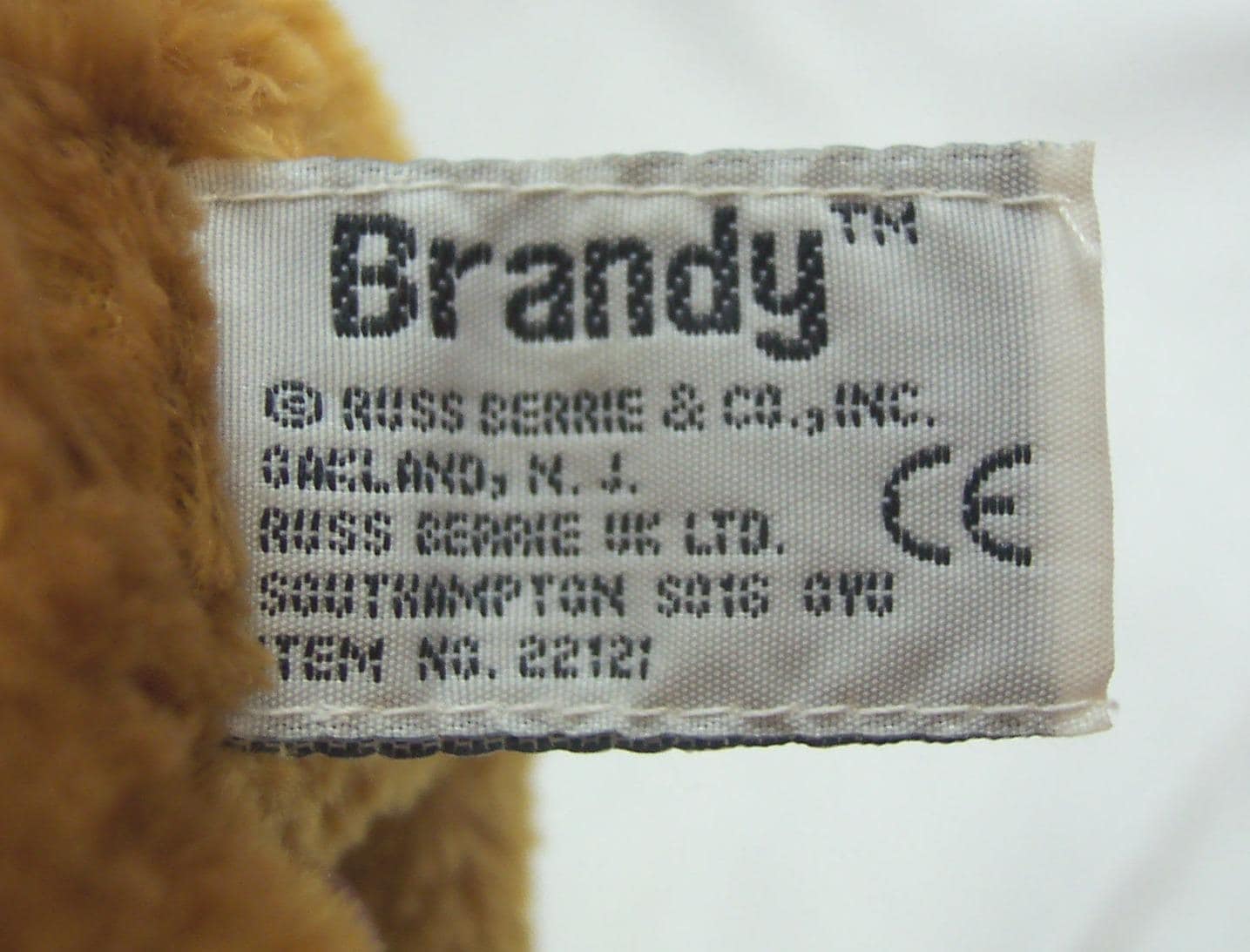 Vintage RUSS BRANDY the Bulldog Puppy DOG 8" Plush Stuffed Animal Toy ...