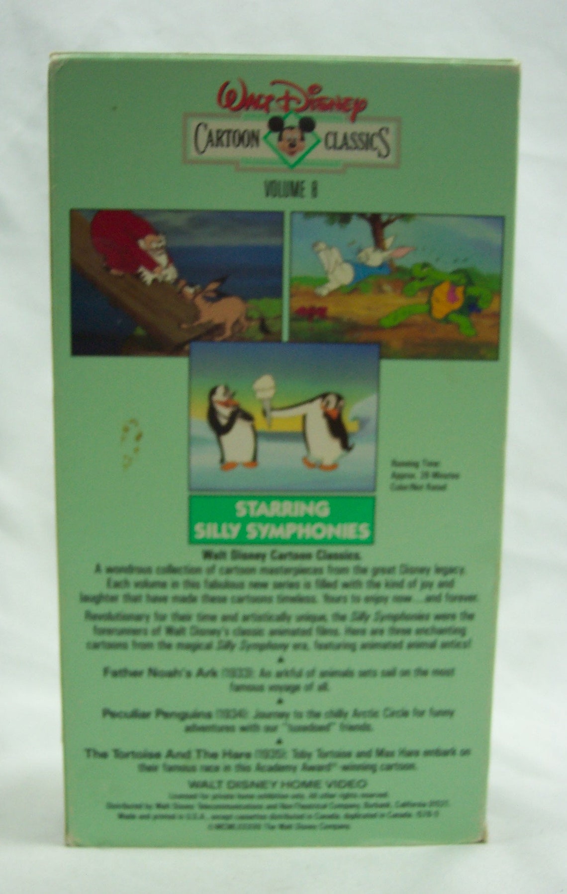 Vintage 1991 Walt Disney Cartoon Classics Volume 8 Silly Symphonies ...
