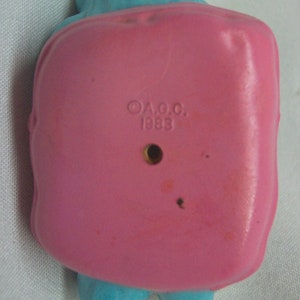 Vintage 1983 the Care Bears Blue BEDTIME BEAR on Cloud 2 Pvc Toy Figure ...