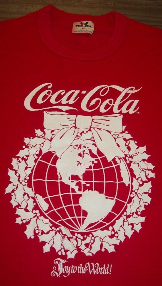 Vintage 1970's COCA-COLA Joy To the World COKE Soda T… - Gem