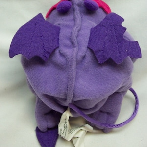 Vintage Walt Disney HERCULES PAIN Purple Imp Demon 4" Bean Bag Stuffed ...