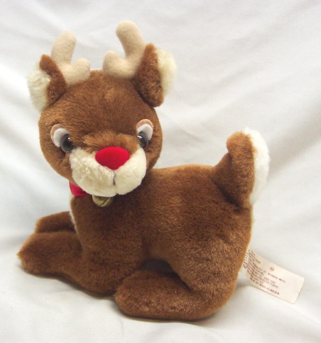 Vintage Applause RUDOLPH the Red Nosed REINDEER 11" Plush Stuffed ...