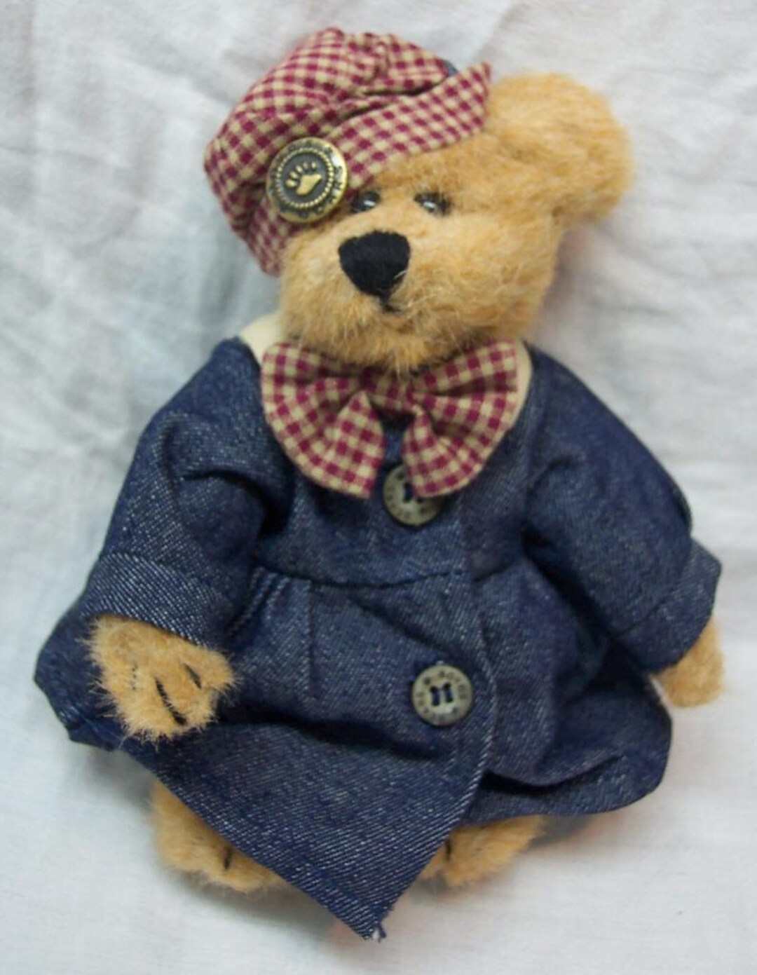 Vintage 1998 Boyds Bears Boyds Best Dressed Eleanor Teddy Bear IN DENIM ...