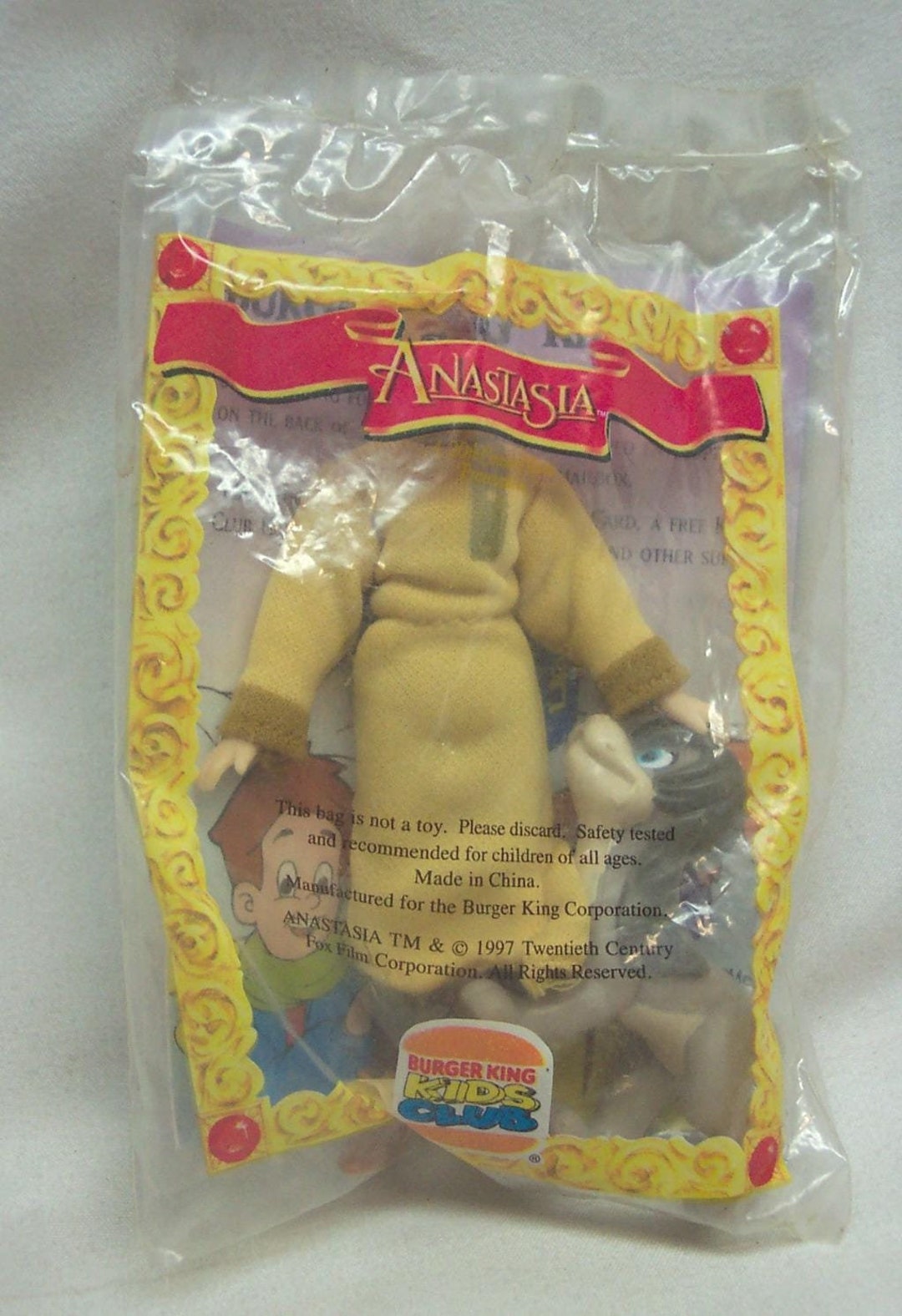 Vintage 1997 ANASTASIA and POOKA Dog 4" Action Figure Toy 1990's NEW ...