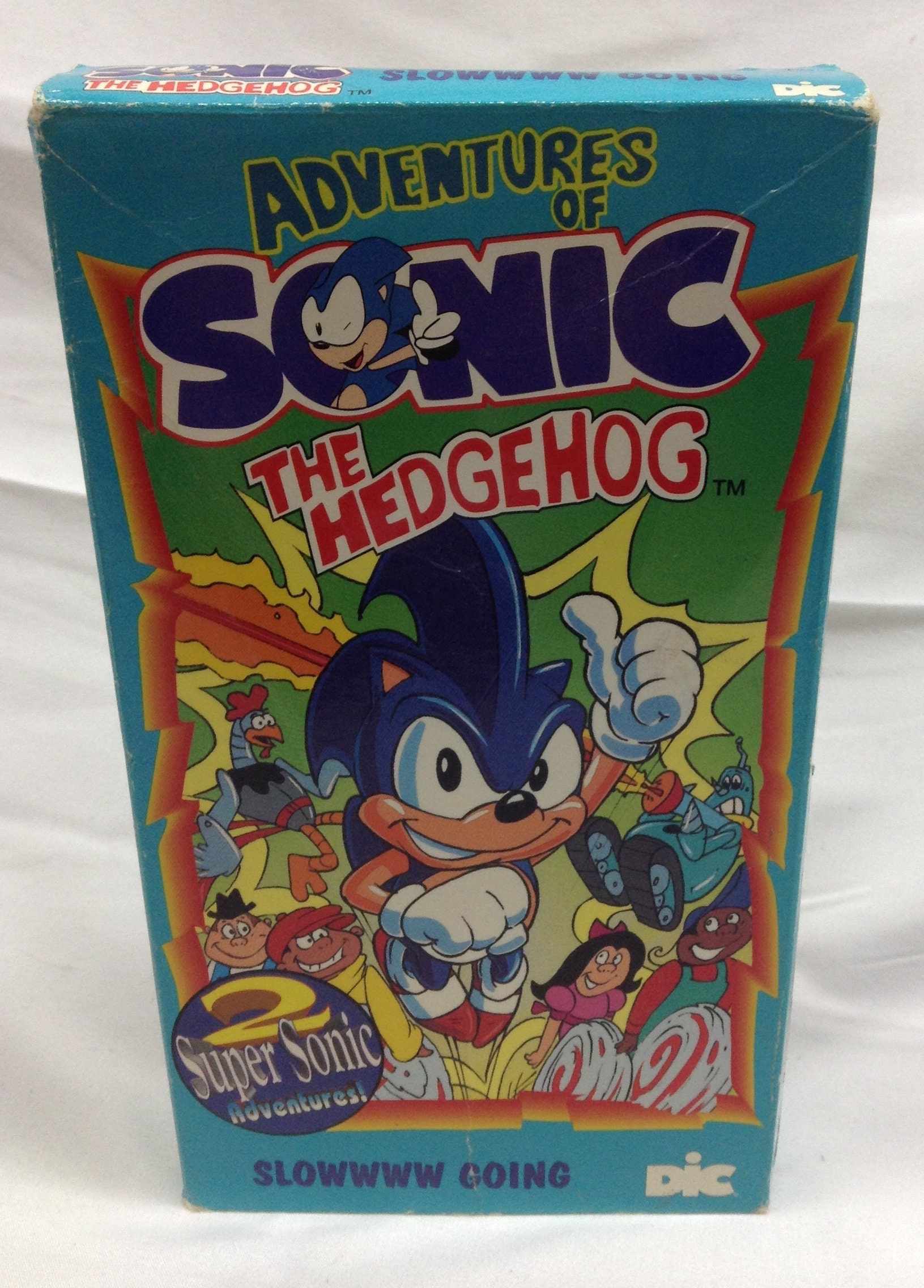 Vintage Adventures of Sonic the Hedgehog SLOWWWW GOING Vhs - Etsy