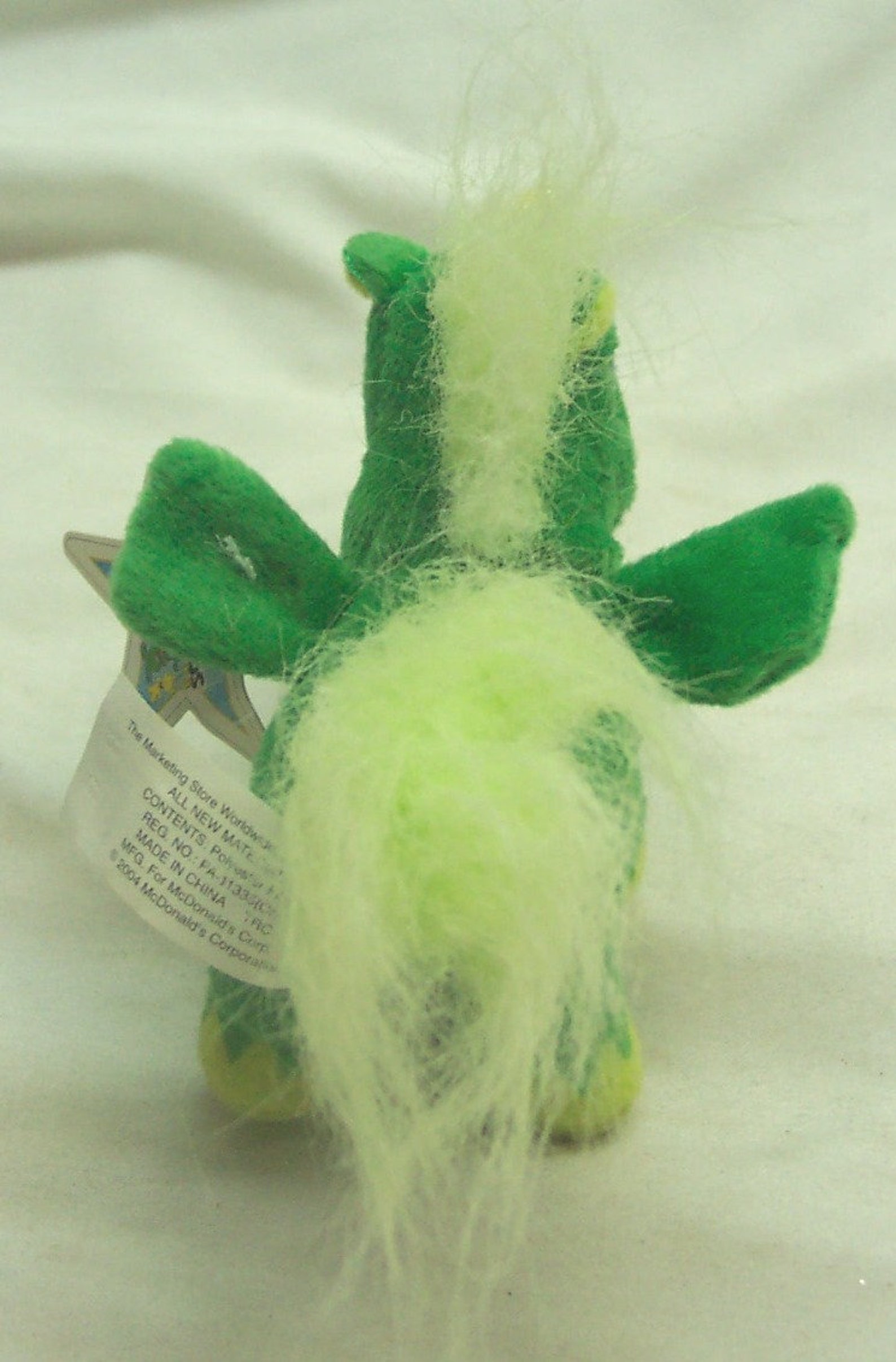 Vintage 2004 Neopets GREEN UNI Neopet 4" Plush Stuffed Animal Toy ...