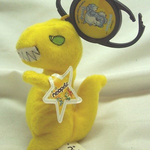 Vintage Neopets YELLOW GRARRL Neopet 4" Plush Stuffed Animal Toy With ...