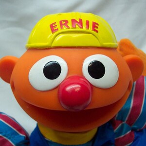 Vintage 1995 TYCO Sesame Street TUMBLING ERNIE 12" Plush Stuffed Animal ...