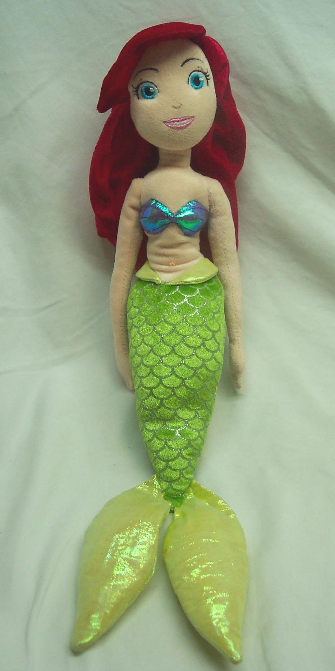 Vintage Walt Disney Store the Little Mermaid ARIEL 18" Plush Stuffed ...