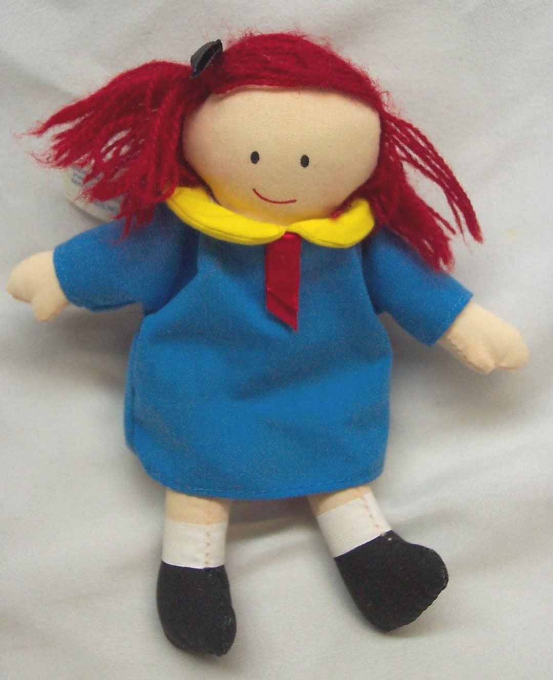 Vintage Eden 1998 MADELINE GIRL in Blue Coat 5" Plush Stuffed Animal ...