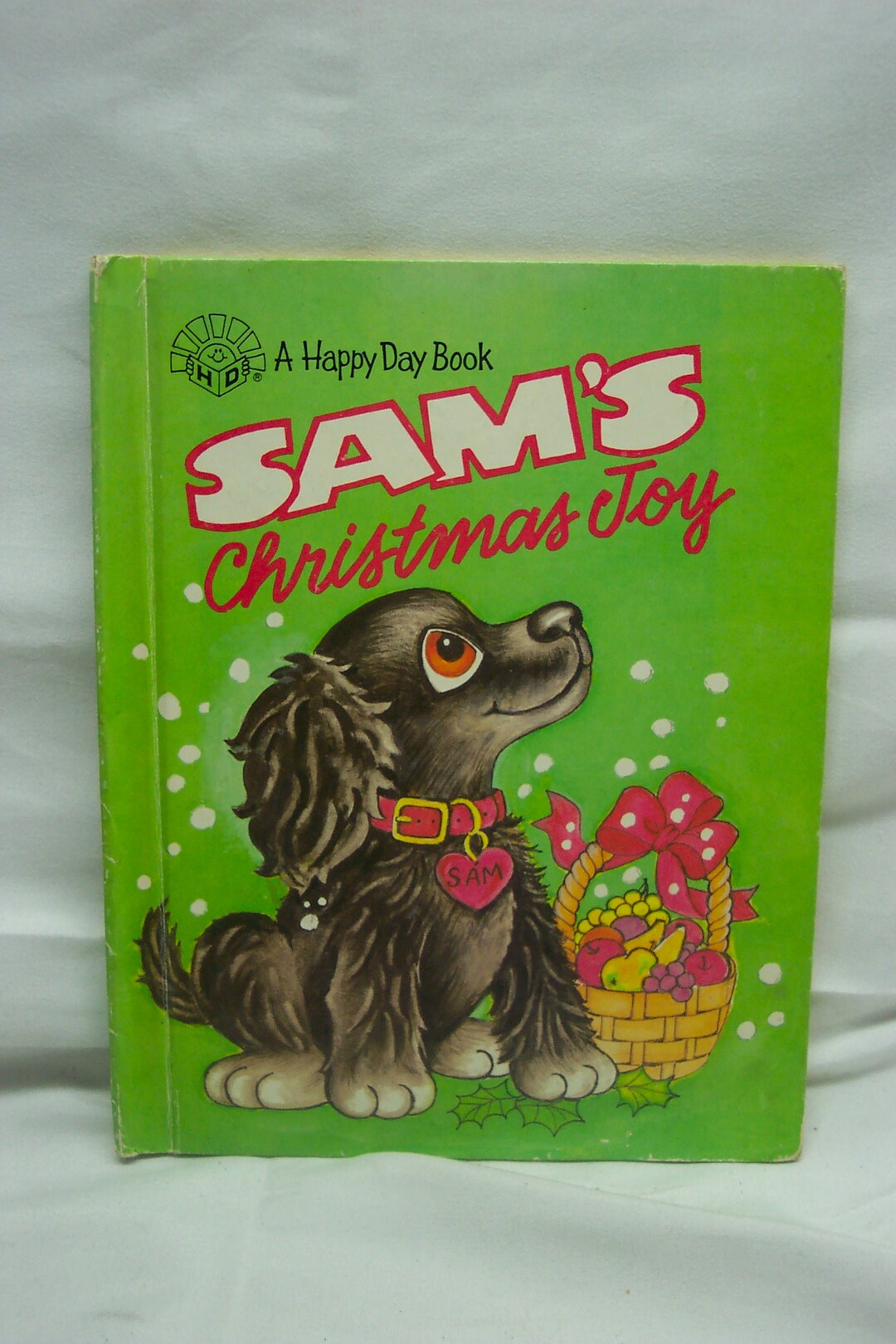 Vintage 1988 SAM'S CHRISTMAS JOY Book Children's Book 1980's Cocker ...
