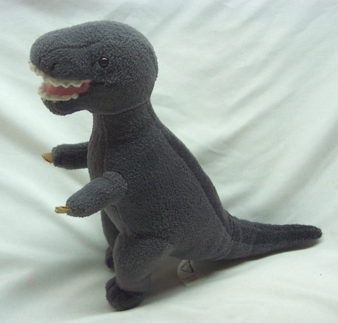 Vintage Dakin Gray T-REX TYRANNOSAURUS REX Dinosaur W/ Sound Plush ...