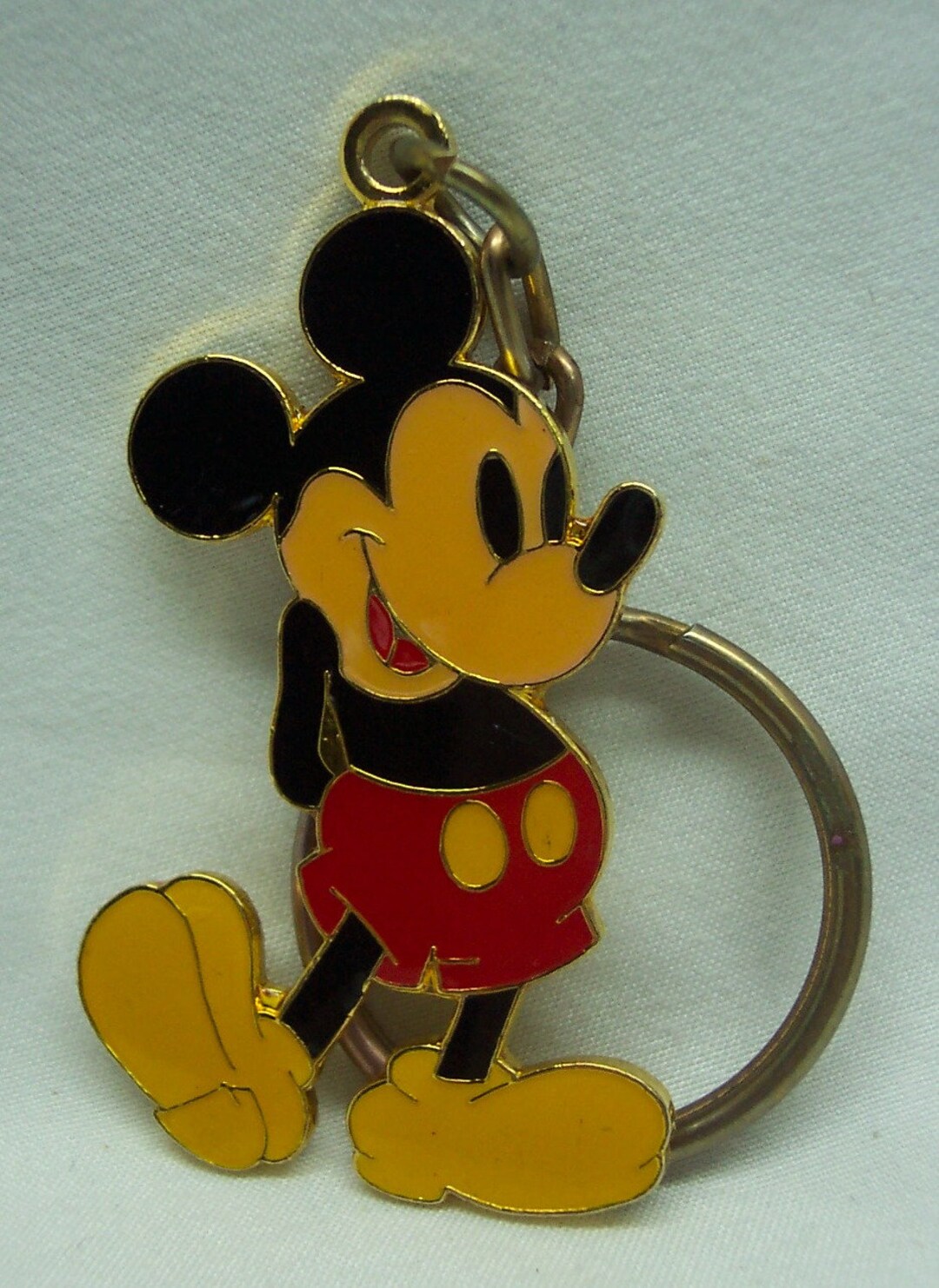 Vintage 1980's Walt Disney MICKEY MOUSE DISNEYLAND 2 Metal Keychain - Etsy