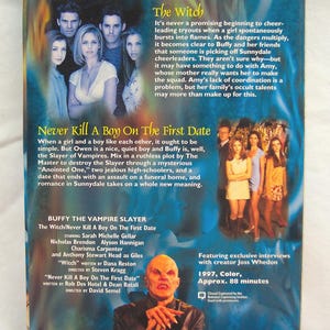 Vintage 1997 Buffy the Vampire Slayer Tv Show Vhs Video the Witch ...