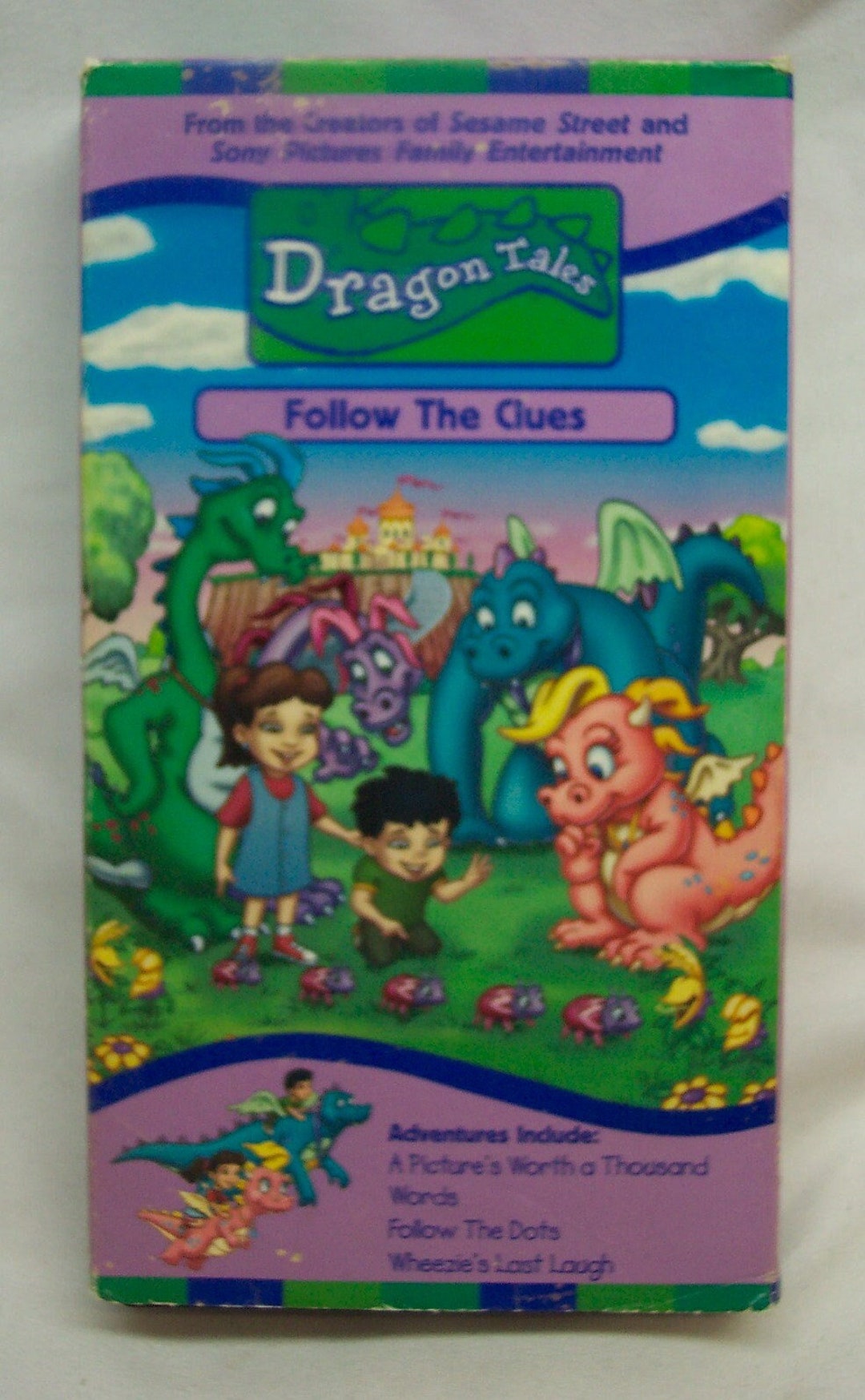 Vintage 2000 DRAGON TALES Follow the Clues Vhs Video Animated Cartoon ...