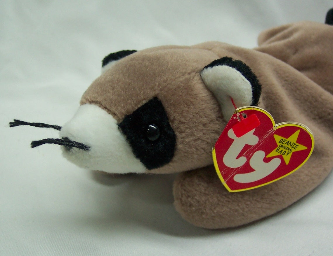 Vintage TY Beanie Babies RINGO Raccoon Bean Bag Stuffed Toy - Etsy