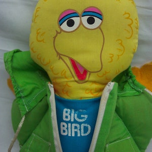 Vintage Muppets Inc. Sesame Street BIG BIRD Dress and Play 14" Plush ...