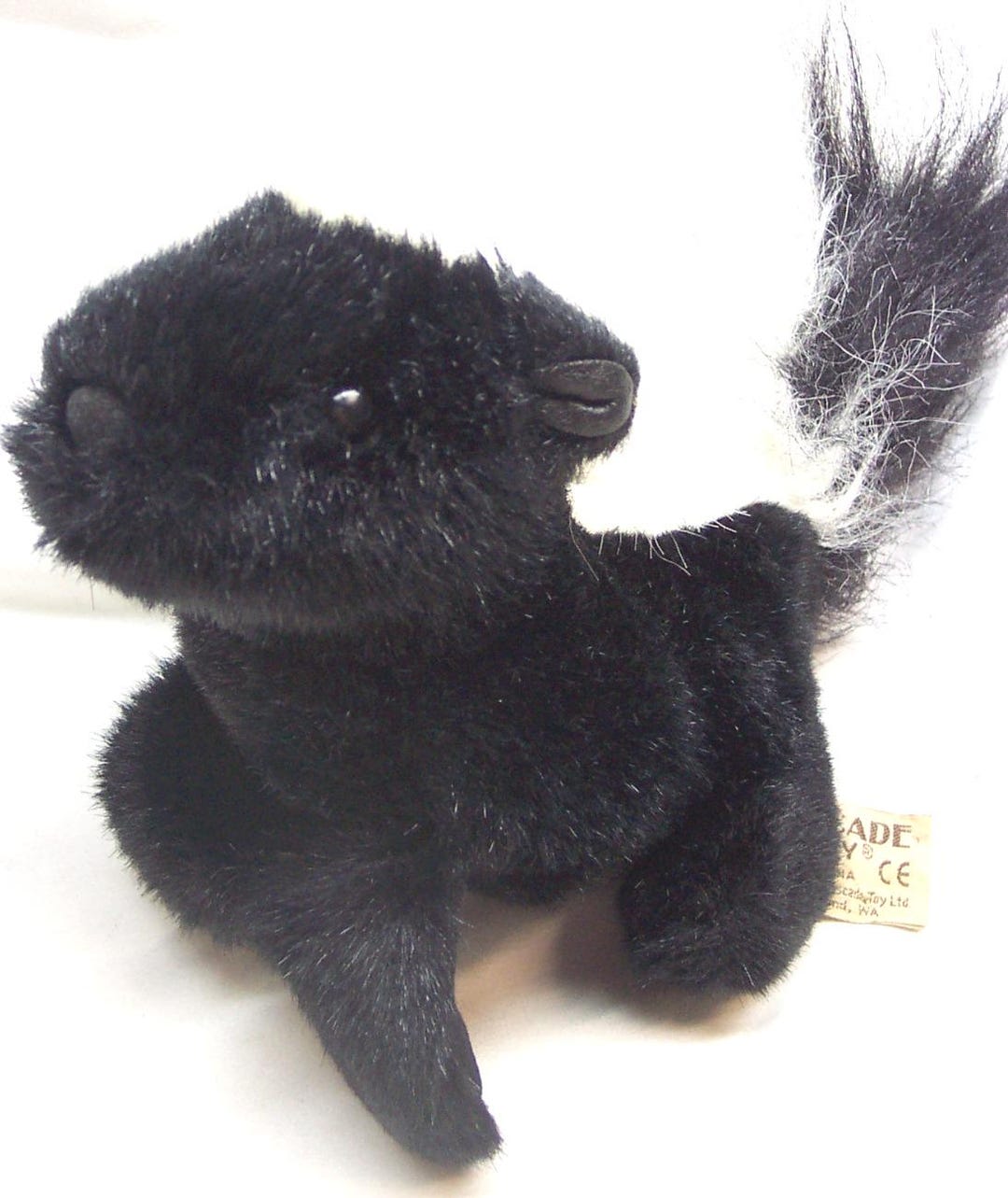 Vintage Cascade Toy SKUNK FINGER PUPPET 9" Plush Stuffed Animal Toy ...