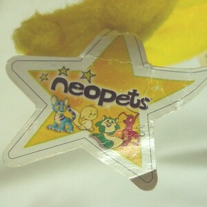 Vintage Neopets YELLOW GRARRL Neopet 4" Plush Stuffed Animal Toy With ...