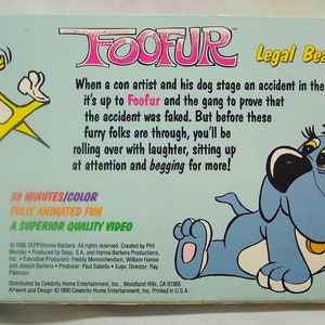 Vintage 1986 Mini Features FOOFUR LEGAL BEAGLES Animated Vhs Video 1980 ...
