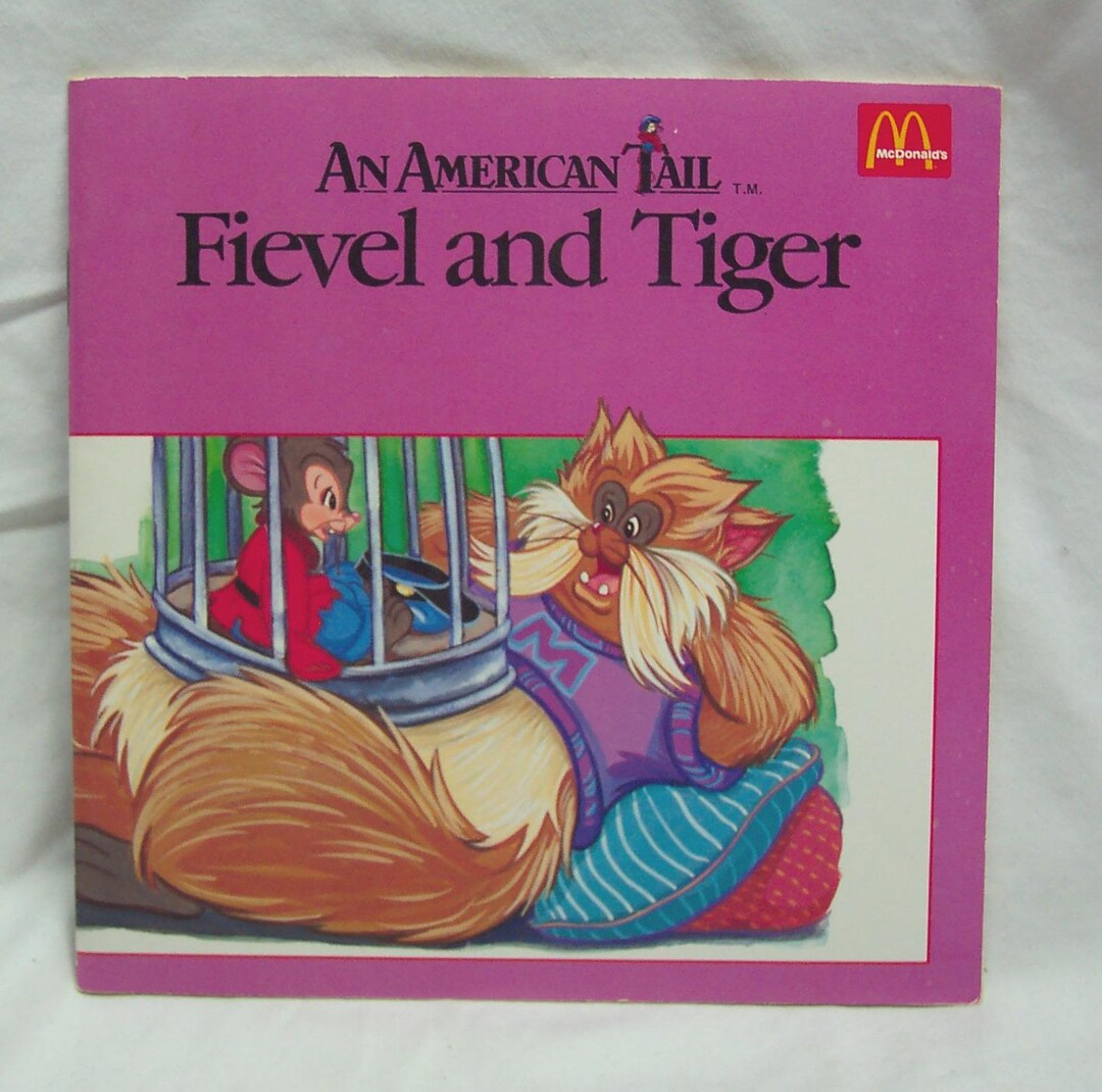 Vintage 1986 AN AMERICAN TAIL Fievel and Tiger Children's Paperback ...