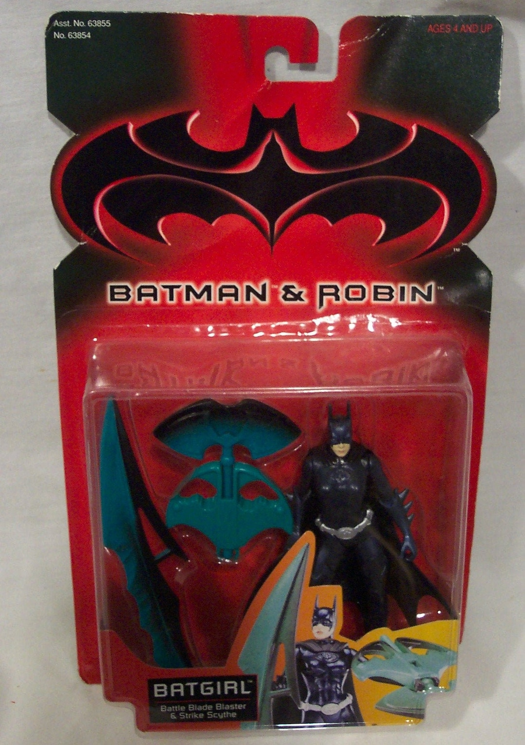 Vintage 1997 BATGIRL Batman and Robin Action Figure Toy 1990's Kenner W ...