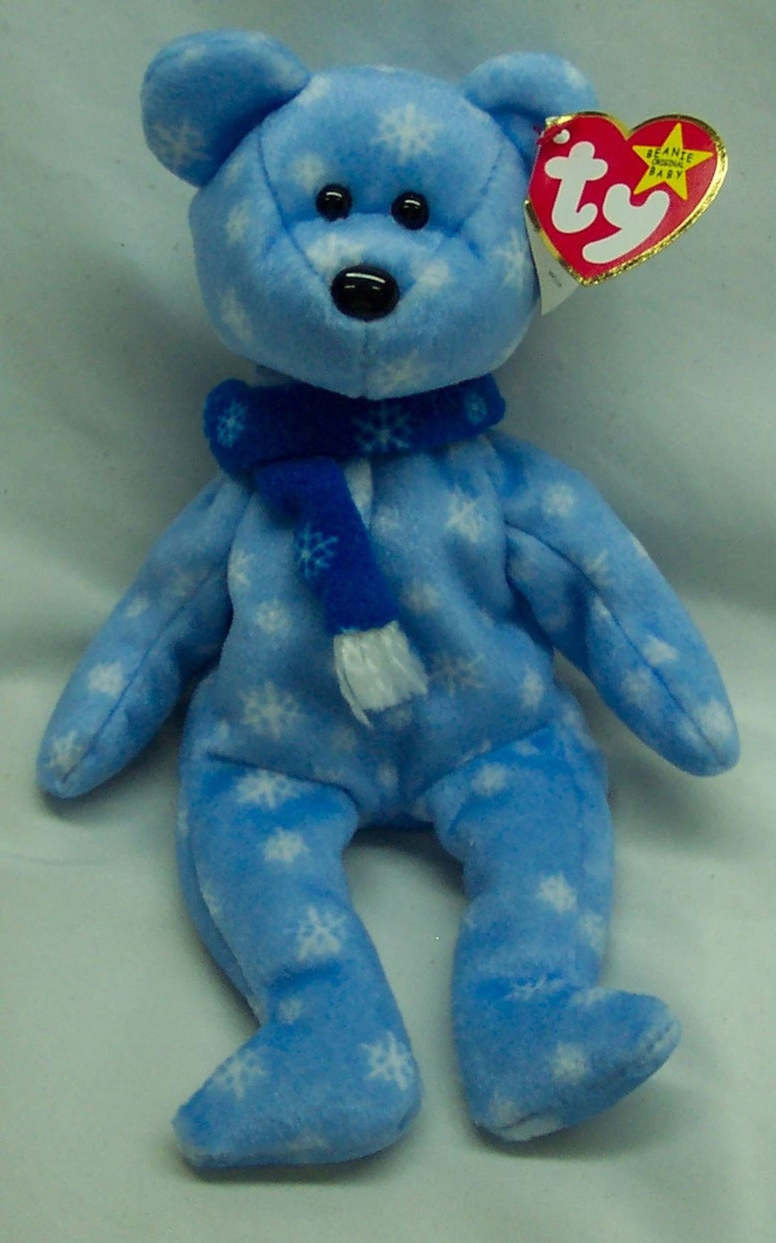 Rare ERRORS TY 1999 Beanie Babies Holiday Light Blue | Etsy