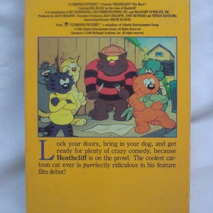 Vintage 1986 HEATHCLIFF THE MOVIE Animated Vhs Video 1980's Cartoon - Etsy