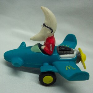 Vintage 1988 MAC TONIGHT Moon Man 3" Plastic Airplane Mcdonald's Toy ...