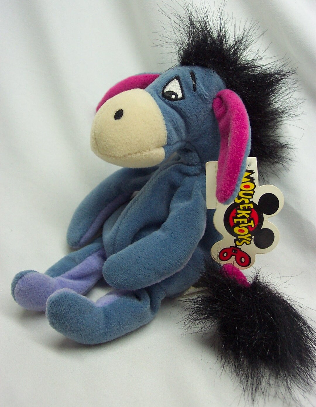 Vintage Walt Disney Winnie the Pooh NICE EEYORE 6" Bean Bag Stuffed ...