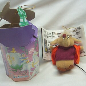 Vintage 1987 Walt Disney Cinderella JAQ the Mouse 3 Plush Stuffed ...