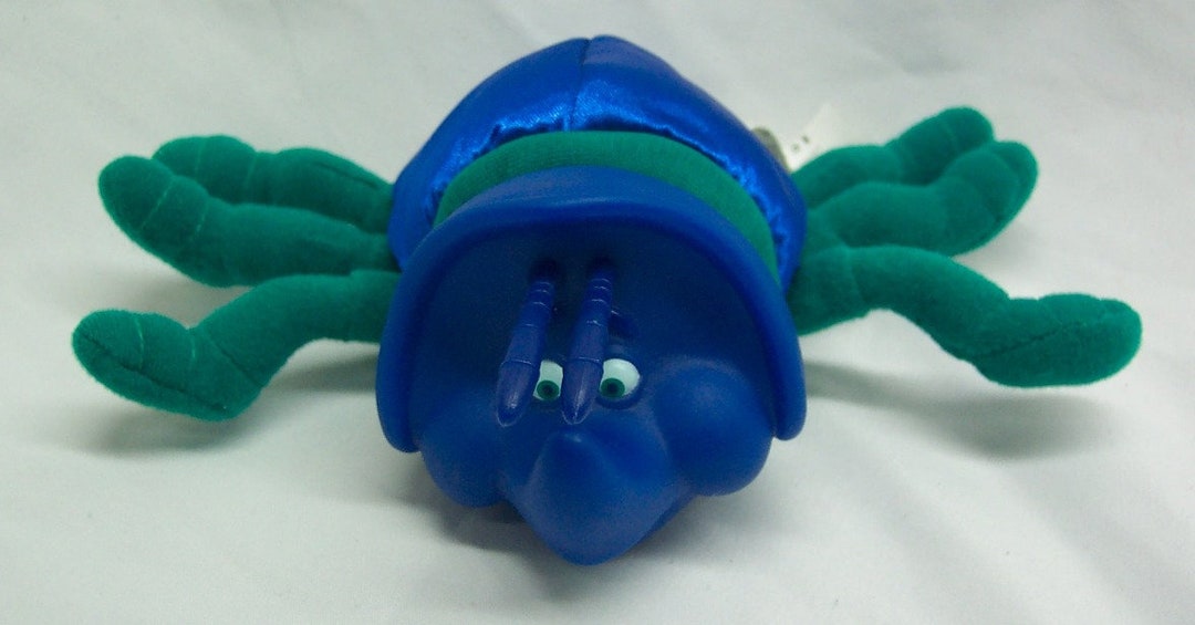 Vintage Mattel Pixar Walt Disney A Bug's Life Blue DIM BEETLE 5 Plush ...