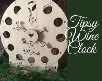 Wine Bottle Clock - Etsy