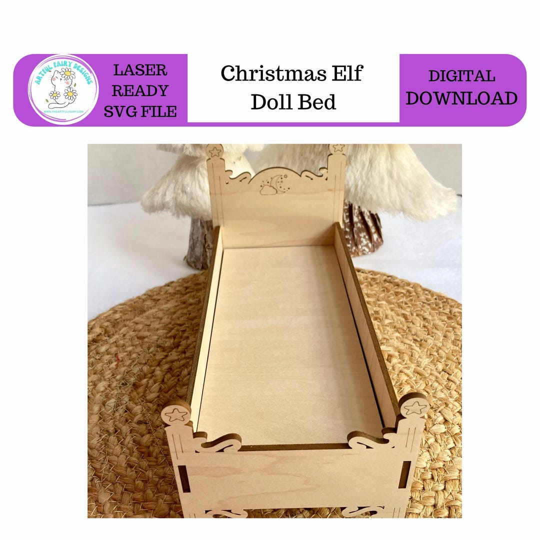 Christmas Elf or Fashion Doll Bed SVG Digital File ONLY - Etsy