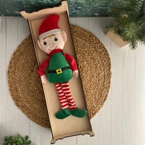 Personalized Elf Bed for Plush Christmas Elf Doll, Doll Furniture, Elf ...