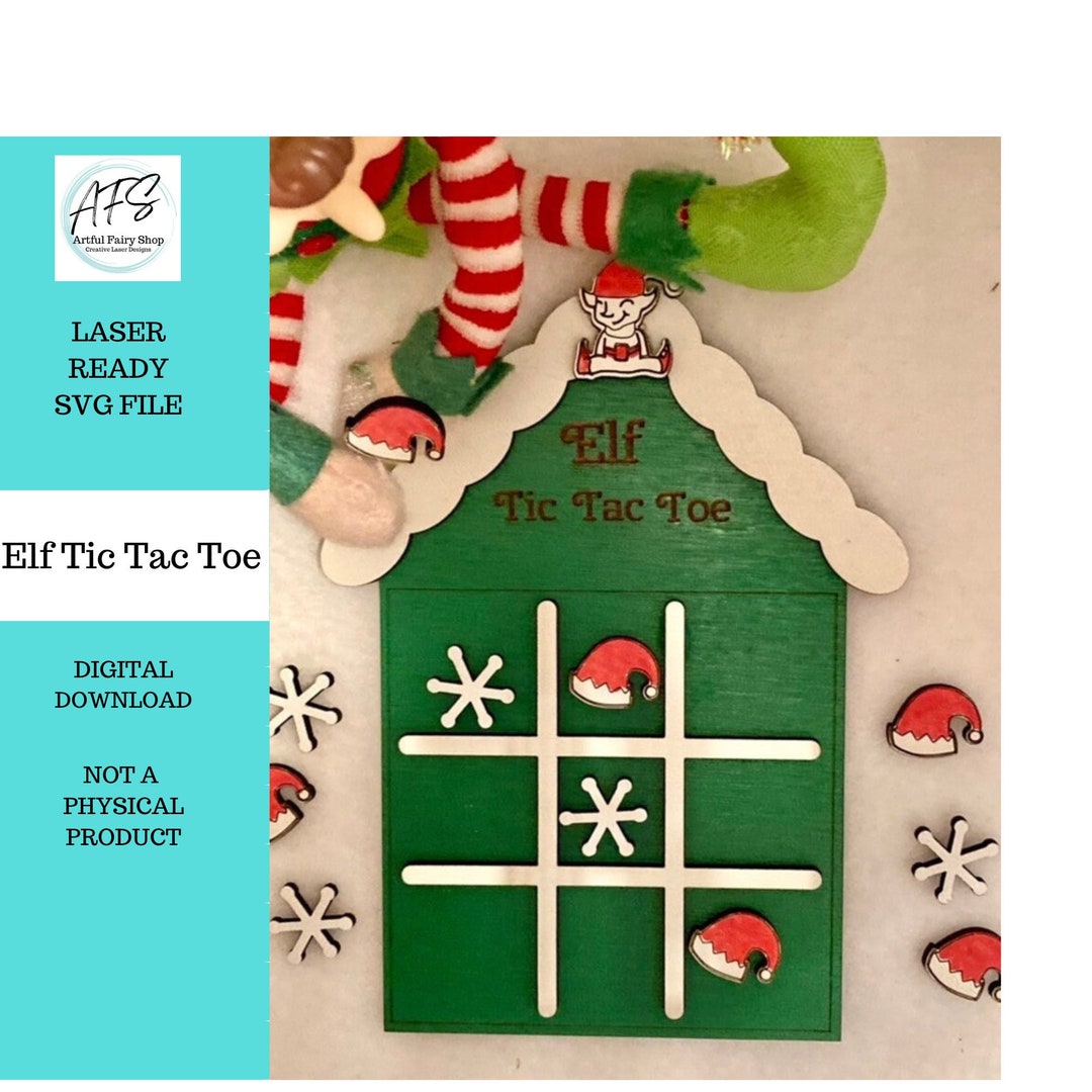 Elf Match 3 Game SVG, Elf Accessory, Elf Prop, Glowforge Laser Cutting ...