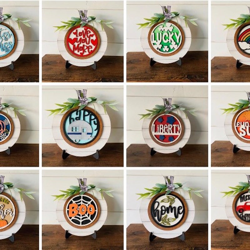 Interchangeable Holiday Signs - Etsy