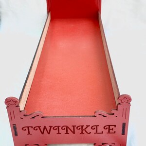 Personalized Elf Bed for Plush Christmas Elf Doll, Doll Furniture, Elf ...
