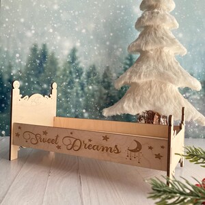Personalized Christmas Elf Doll Bed, Elf Doll Furniture, Elf Prop, Elf ...