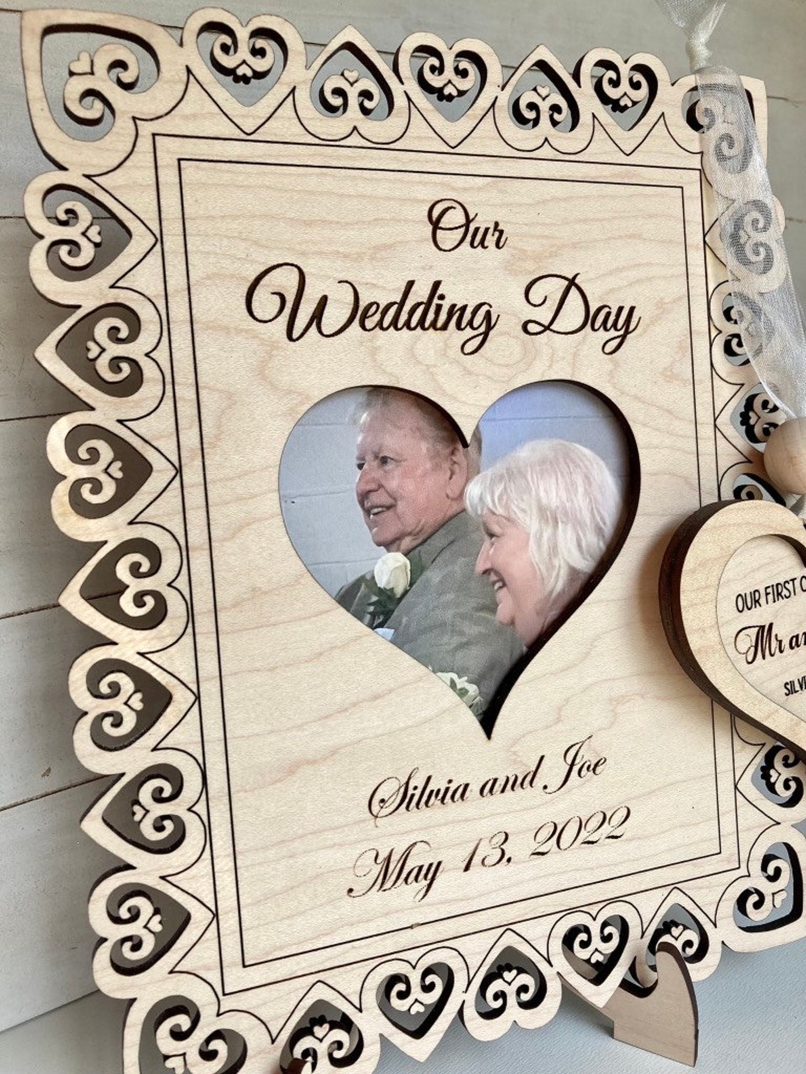 Personalized Our Wedding Day or Anniversary Wooden Photo - Etsy