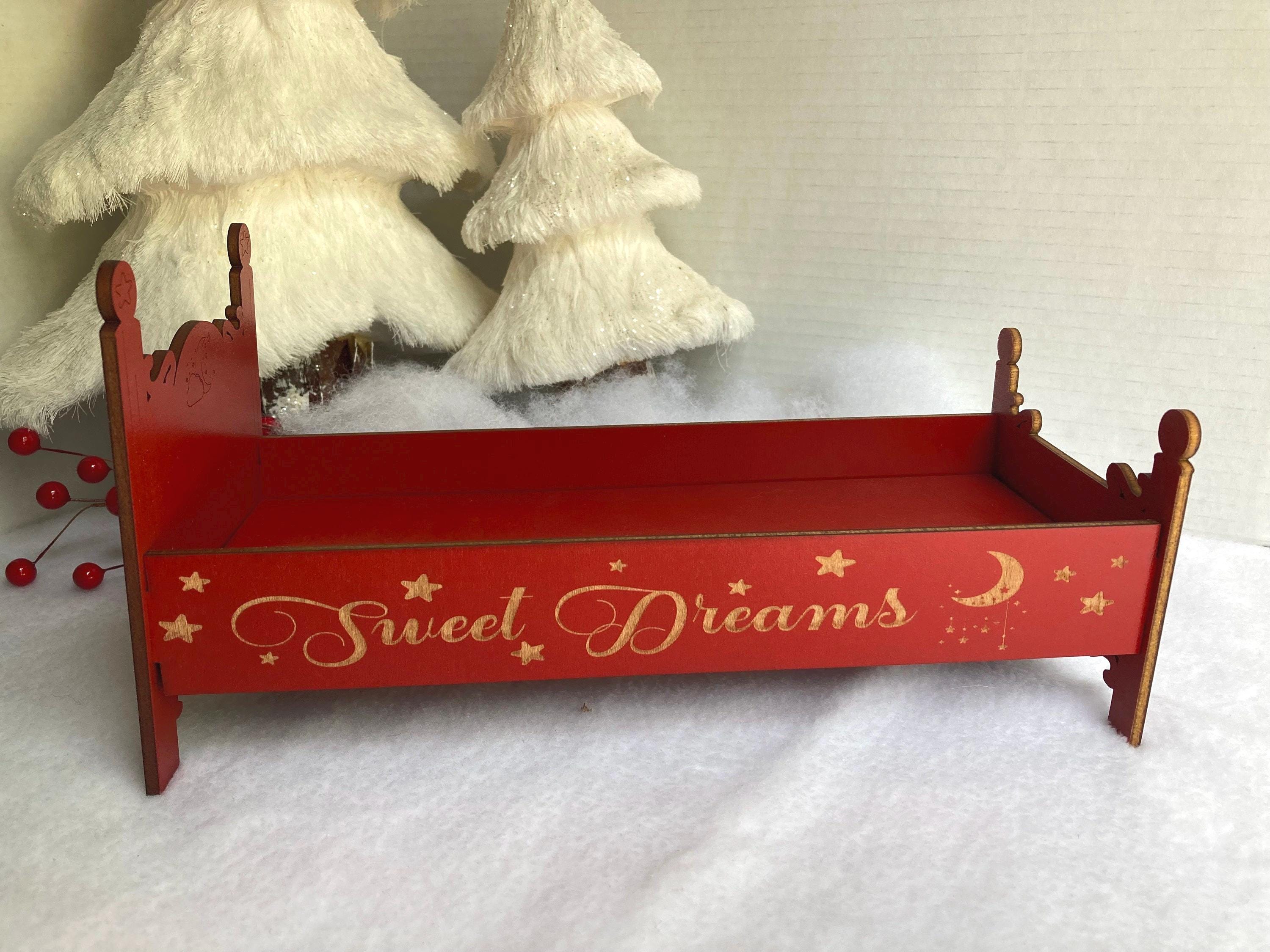 Personalized Christmas Elf Doll Bed, Elf Doll Furniture, Elf Prop, Elf ...