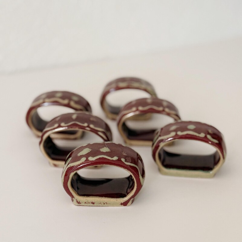 Ceramic Napkin Rings - Etsy