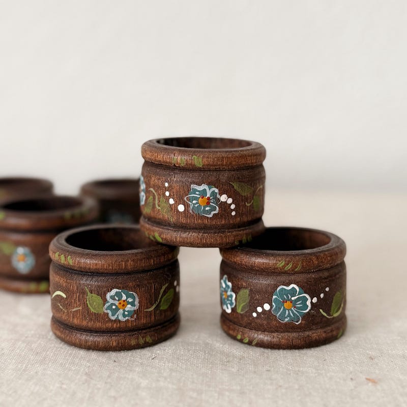 Napkin Rings Vintage - Etsy