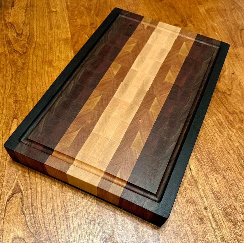 Wooden End Grain Chopping Block - Etsy