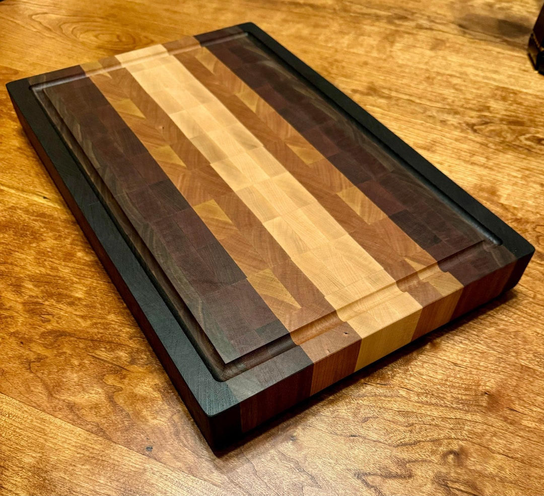 Wooden End Grain Chopping Block - Etsy