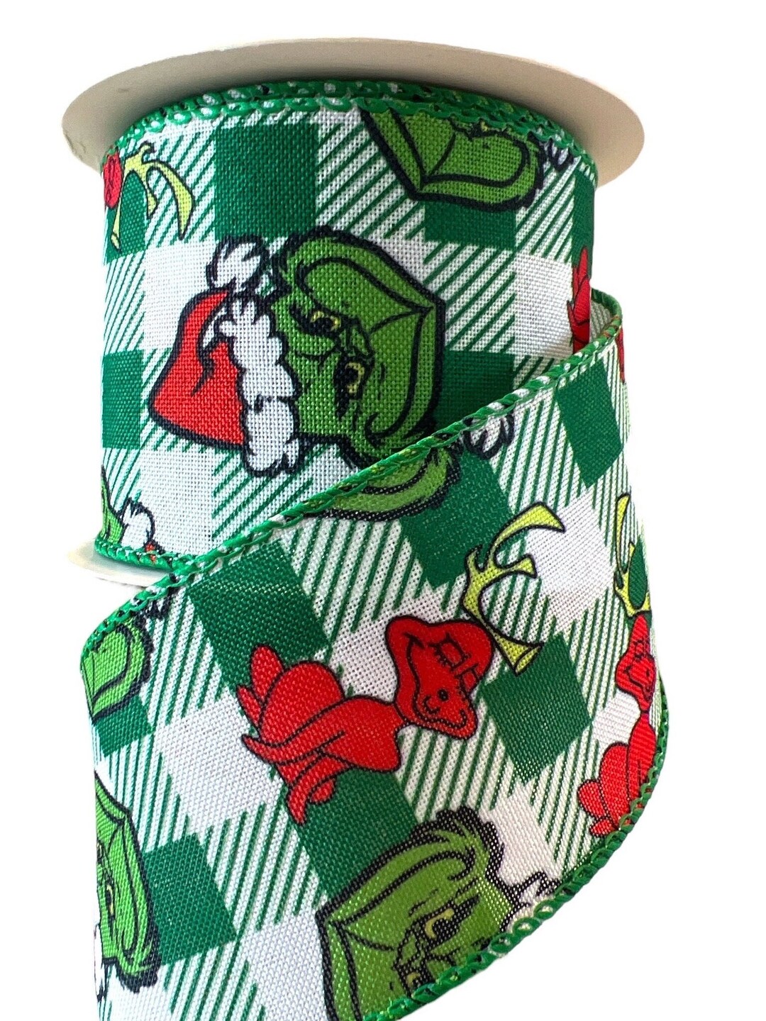 Green Christmas Monster,2.5 X 10 Yards,christmas Ribbon,christmas Decor ...