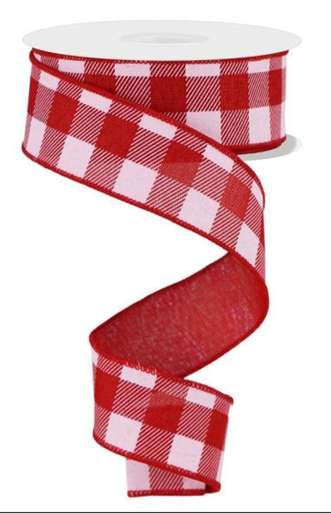 Plaid Checker Ribbon 1.5 Inch Wired Ribbon, Summer Spring Ribbon ...