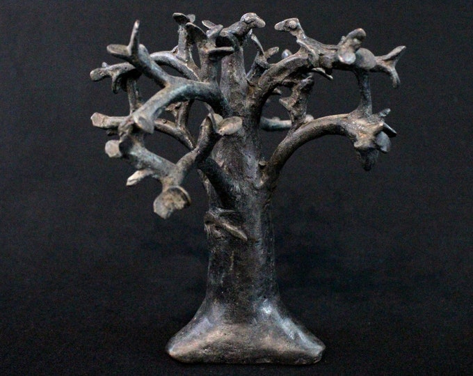African Art Contemporary Arts Arte Bronze Statue Dogon Baobab & Birds ...