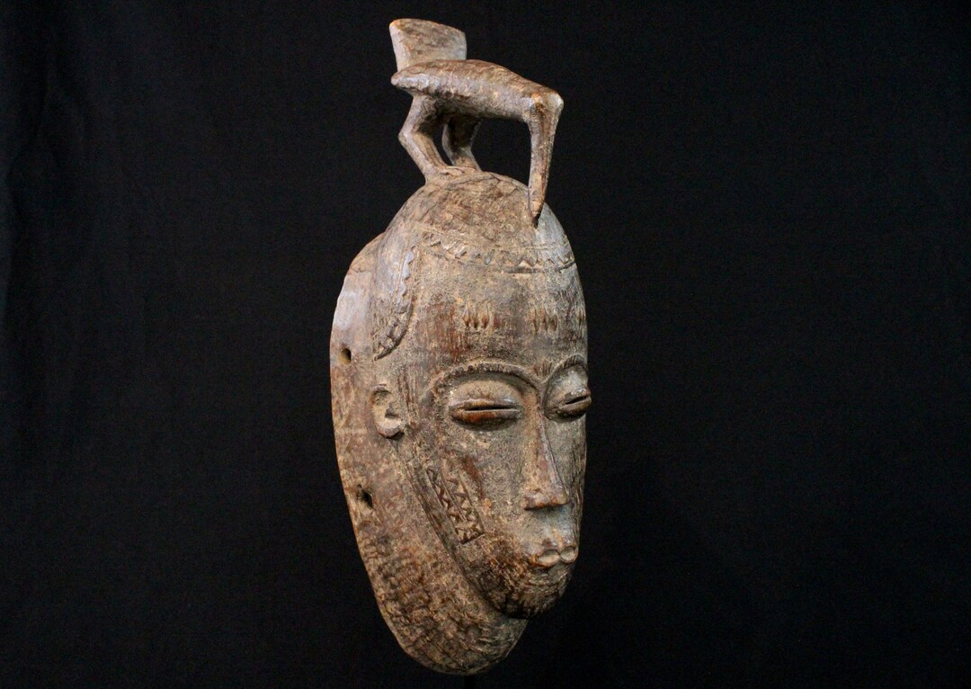 African Art Ethnic First Arts Africa Vintage Baoulé Baule Akan Mask ...